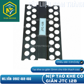 NẸP JTC 12B - Tạo khe trần thạch cao 12mm màu đen